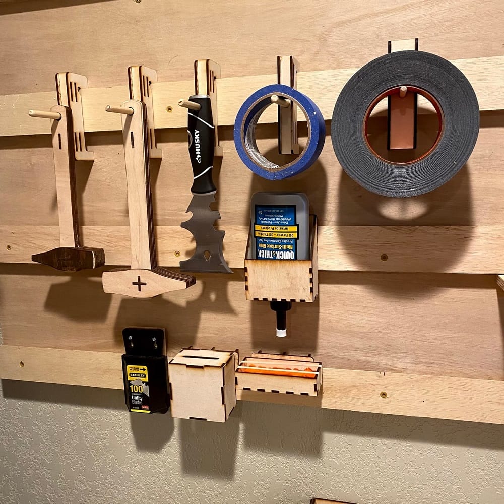 French Cleat Tool Holder Laser Cut CDR File Free Download | Vecty