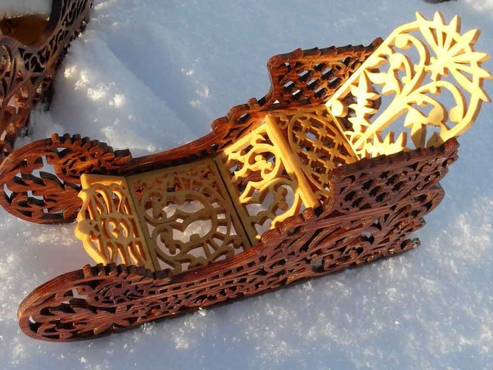 Decorative Fretwork Sled Laser Cut PDF File Free Download | Vecty