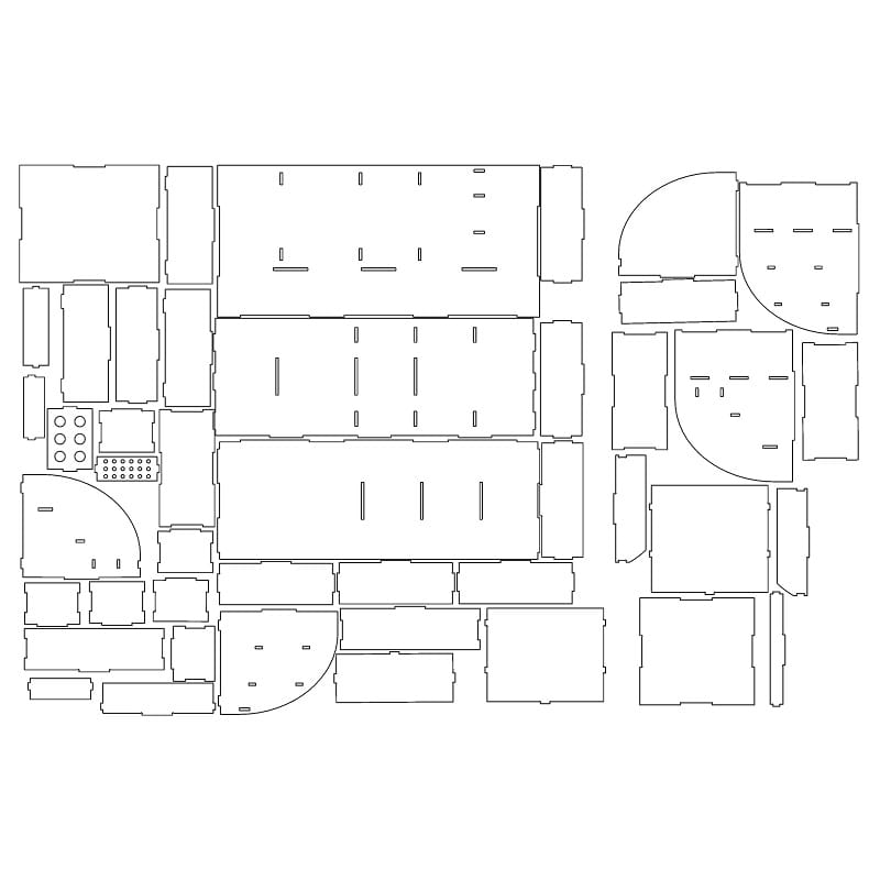 Wood Benchtop Organizer Laser Cut CDR File Free Download | Vecty