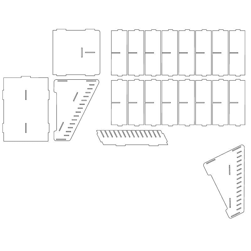 Wooden Storage Box for Cell Phones Laser Cut CDR File Free Download | Vecty