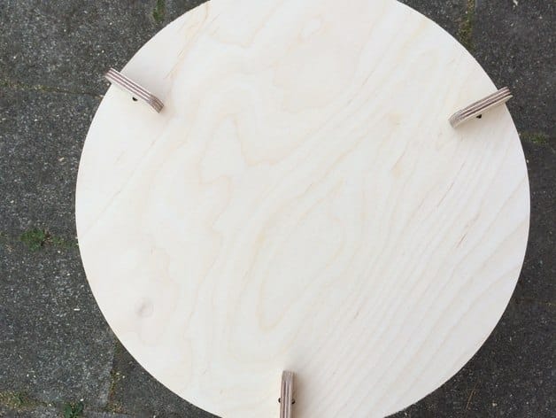 Round 2 Tier Coffee Table Laser Cut CDR DXF File Free Download | Vecty
