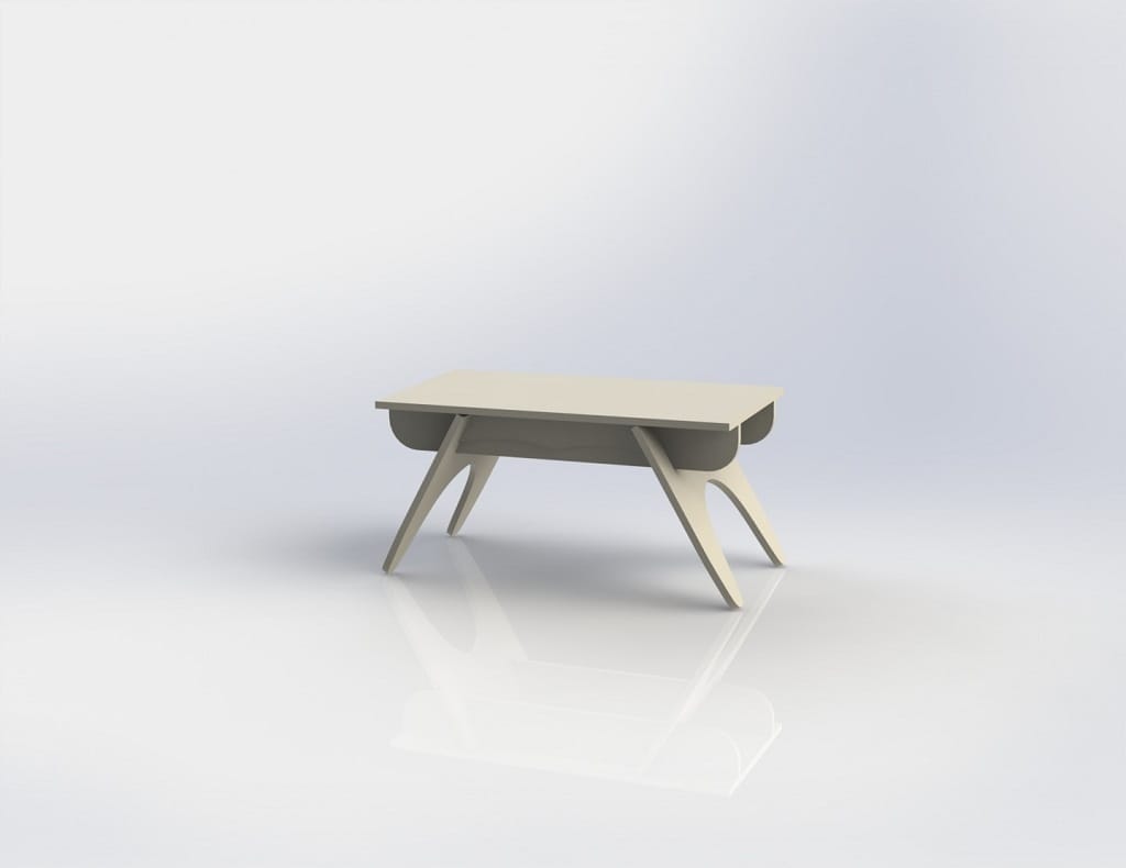 Rectangle Plywood Style Table Laser Cut CDR DXF File Free Download | Vecty