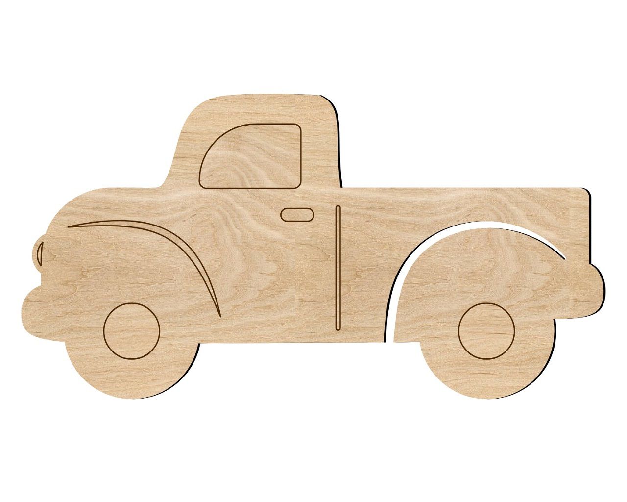 Wood Engraved Truck Cutout Laser Cut AI CDR DXF PDF SVG File Free ...