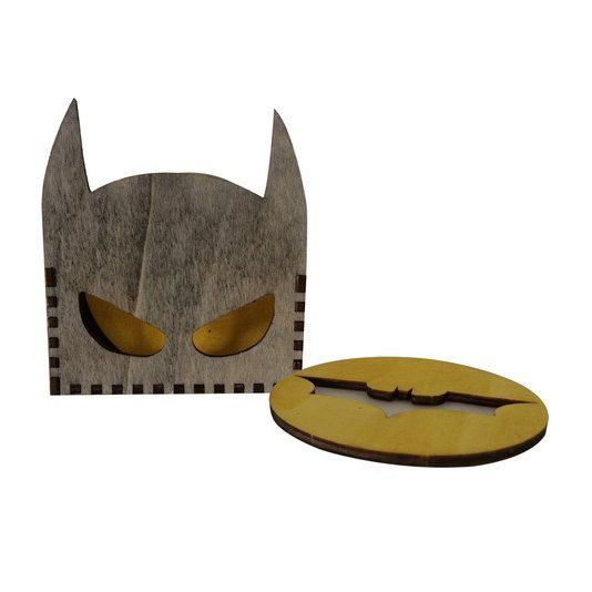 Batman Coasters with Holder Laser Cut CDR File Free Download | Vecty