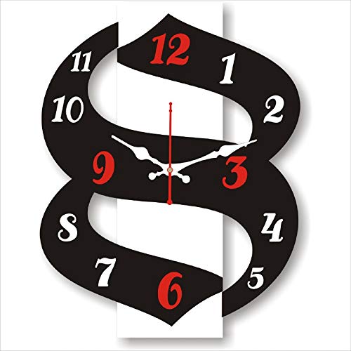 Number 8 Shaped Wall Clock Laser Cut CDR File Free Download | Vecty