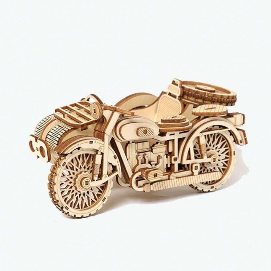 Laser Cut Wooden Motorcycle