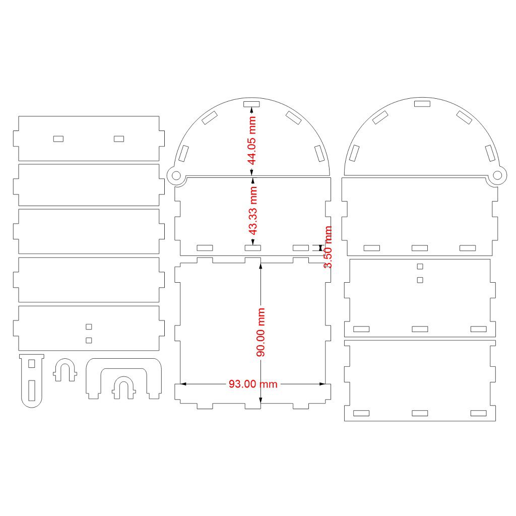 Laser Cut Shallow Chest Box with Handle CDR File Free Download | Vecty