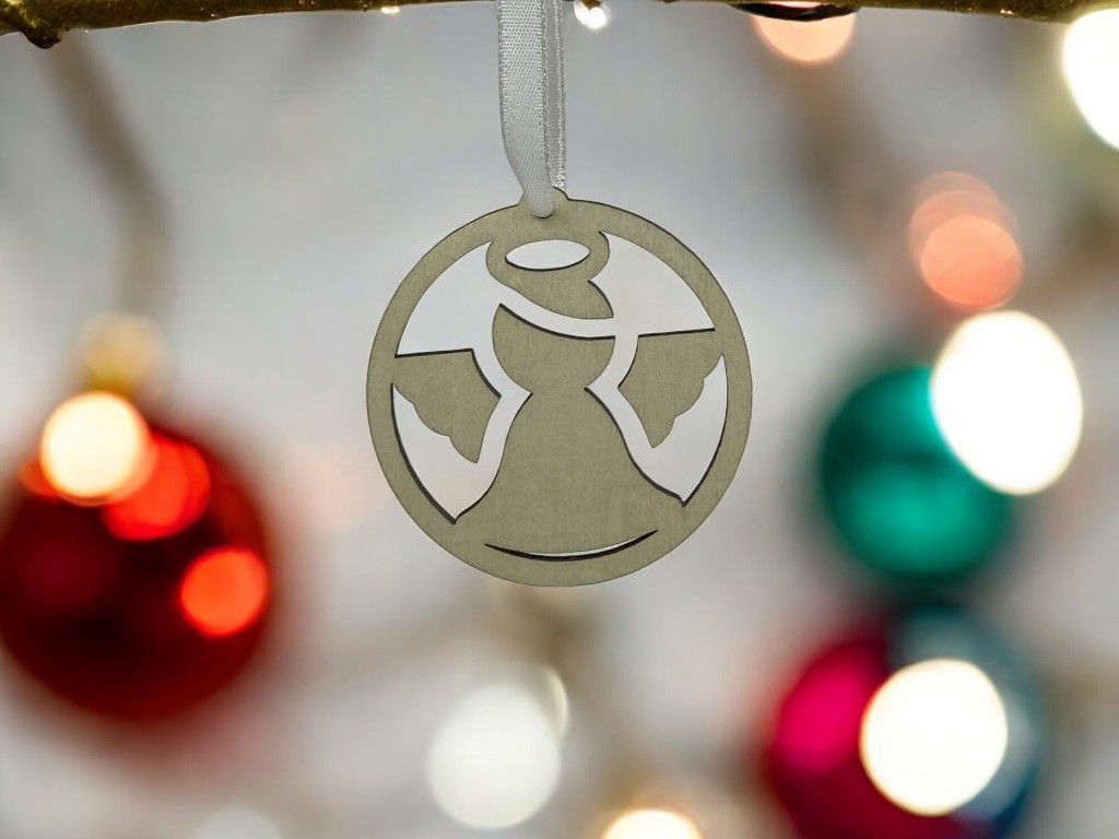 Laser Cut Christmas Angel Bauble DXF SVG File Free Download | Vecty