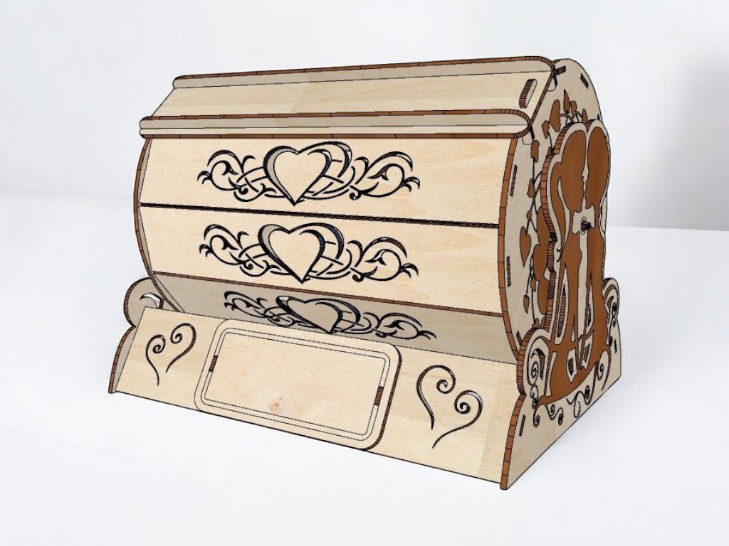 Laser Cut Love Game Raffle Drum CDR File Free Download | Vecty