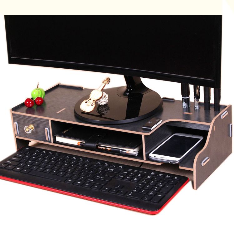 Laser Cut PC Desktop Organizer with Keyboard Mouse Storage Slots CDR ...