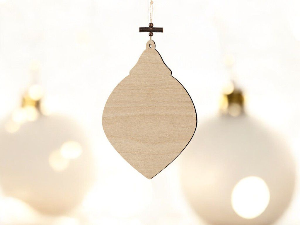 Laser Cut Christmas Bauble Tree Ornament CDR DXF SVG File Free Download ...