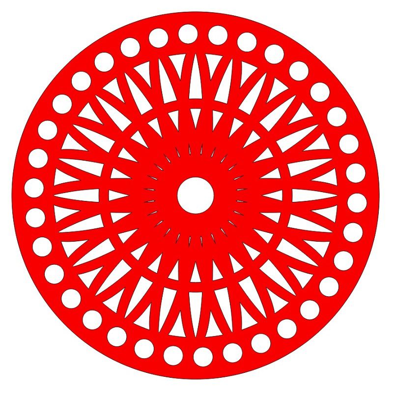 Laser Cut Crochet Basket Wooden Base Pattern CDR File Free Download | Vecty
