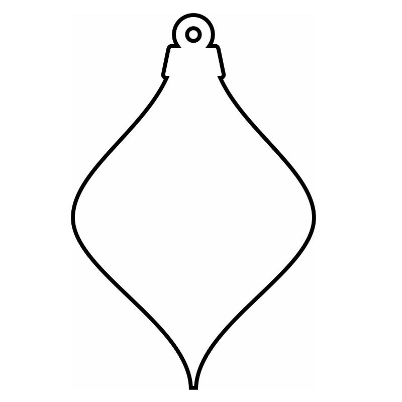 Laser Cut Christmas Bulb Ornament CDR DXF SVG File Free Download | Vecty