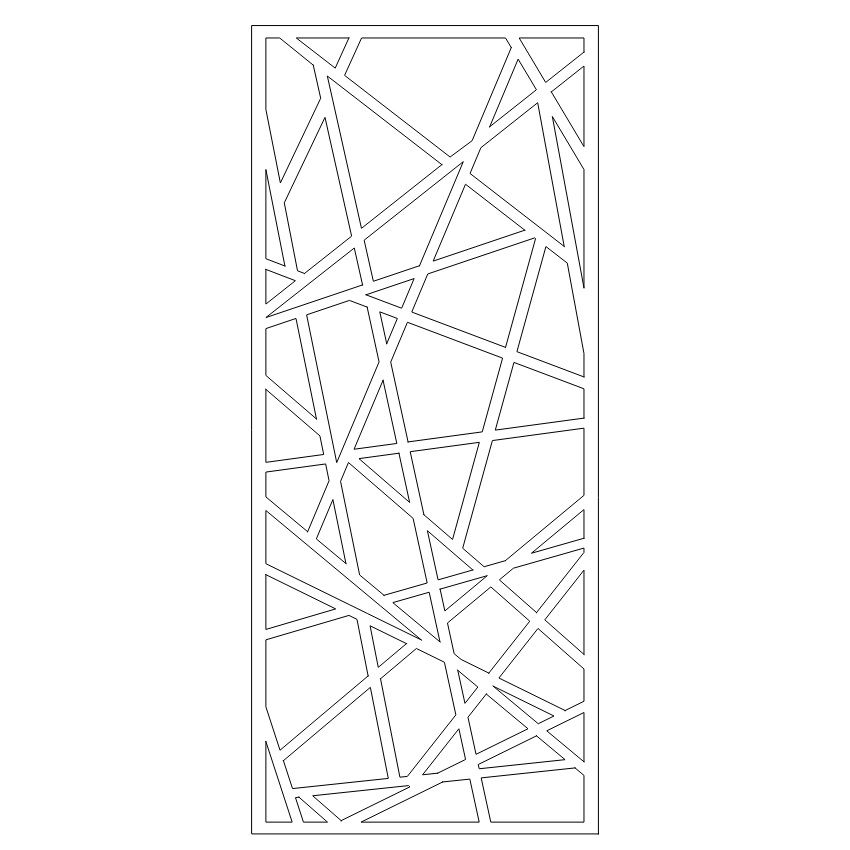 Laser Cut Geometric Decorative Screen Pattern CDR File Free Download ...