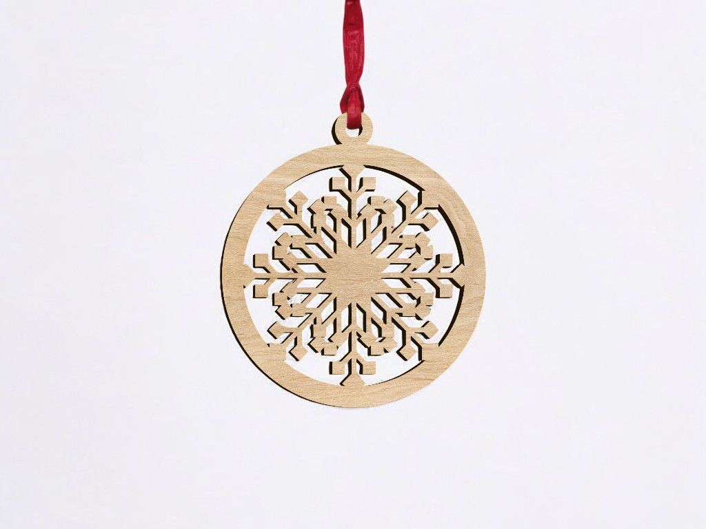 Laser Cut Decorative Christmas Bauble CDR DXF SVG File Free Download ...