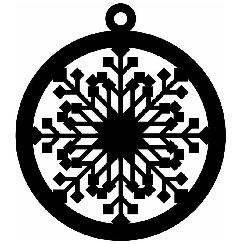 Laser Cut Decorative Christmas Bauble CDR DXF SVG File Free Download ...