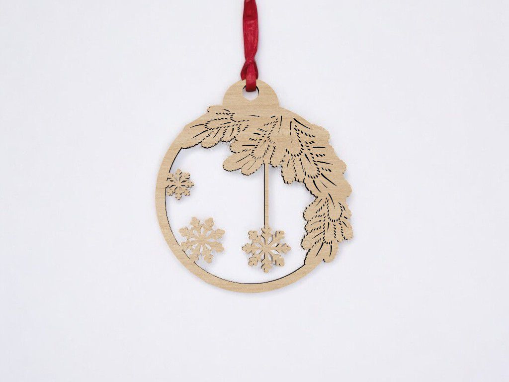 Laser Cut Ornate Bauble Christmas Tree Decoration CDR DXF SVG File Free ...