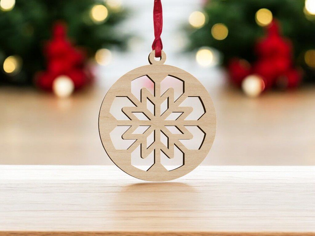 Laser Cut Bauble Hanging Decoration CDR DXF SVG File Free Download | Vecty
