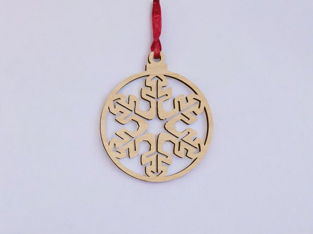 Laser Cut Christmas Festive Ball Bauble CDR DXF EPS SVG File Free ...