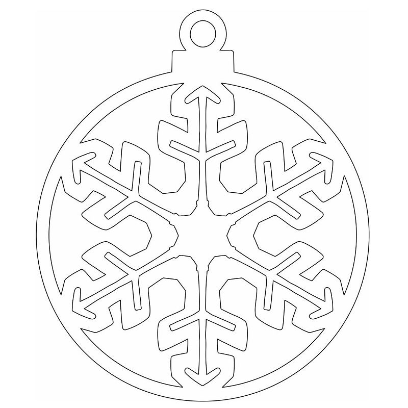 Laser Cut Christmas Festive Ball Bauble CDR DXF EPS SVG File Free ...