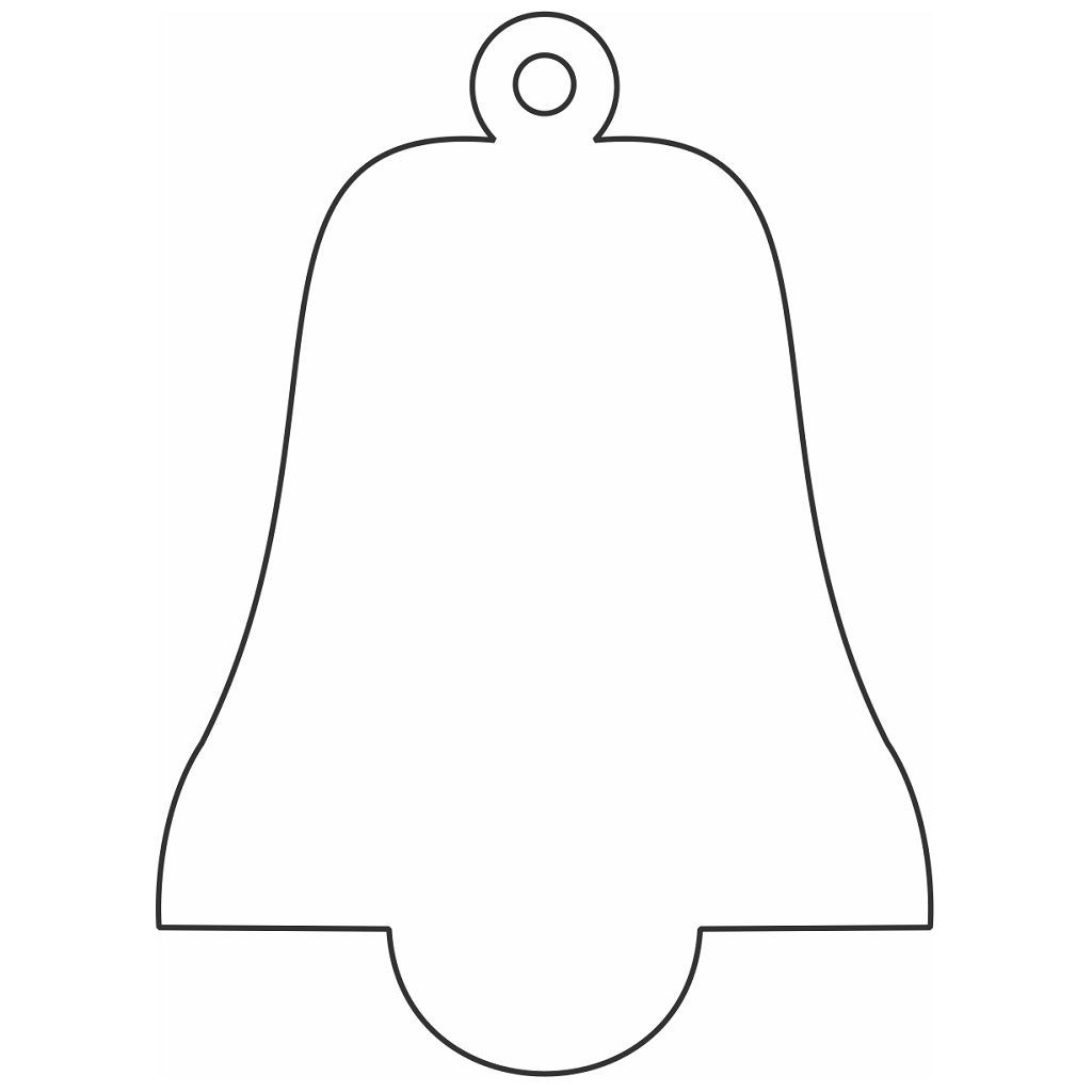 Laser Cut Christmas Bell Ornament Craft Blank CDR DXF EPS SVG File Free ...