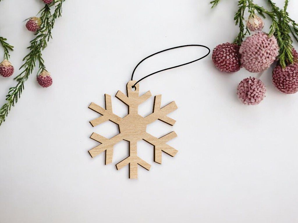 Laser Cut Snowflake Ornament Craft CDR DXF EPS SVG File Free Download ...