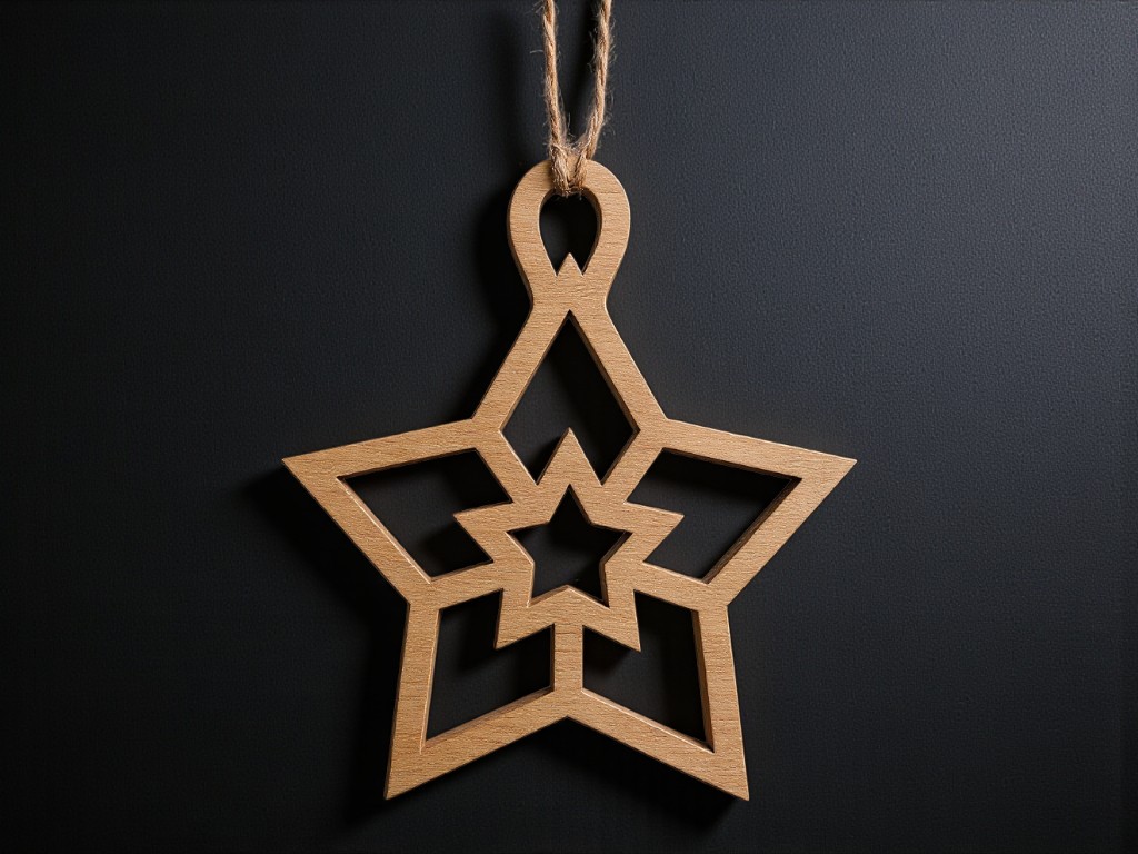 Laser Cut Star Bauble Christmas Tree Decoration CDR DXF EPS SVG File ...