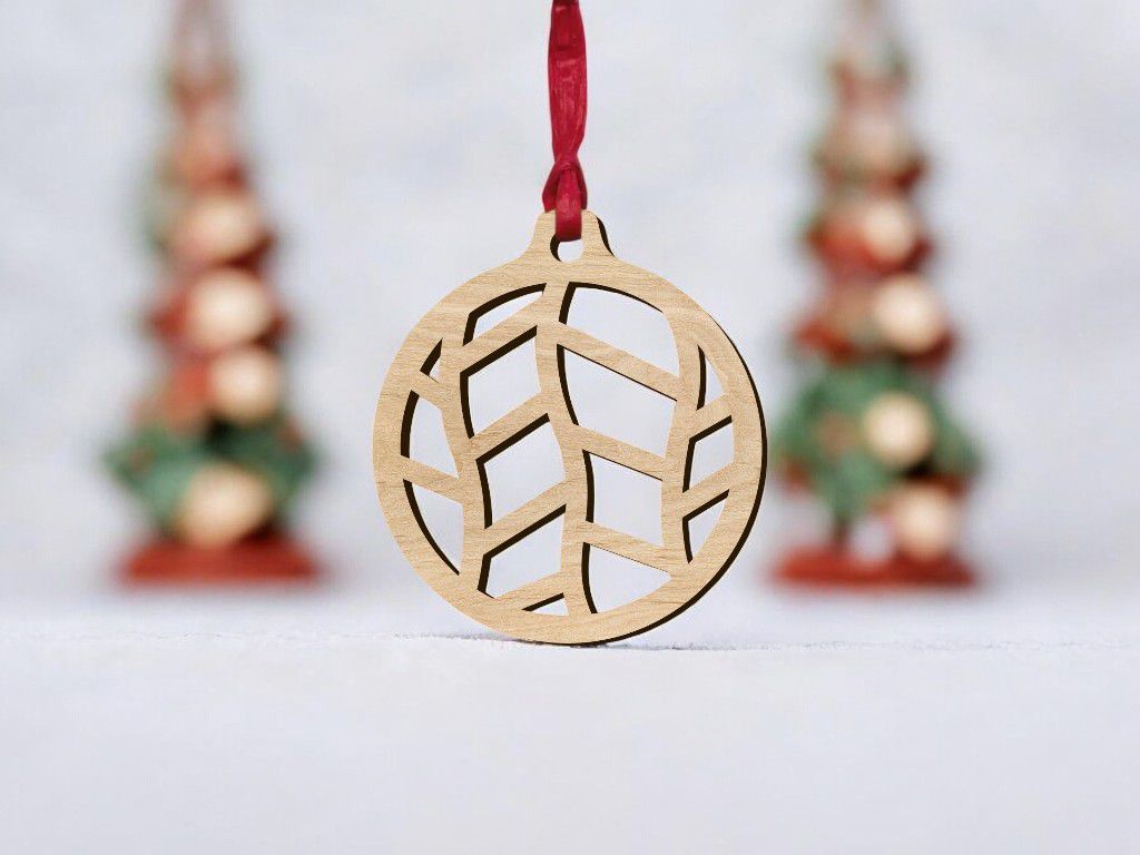 Laser Cut Christmas Line Art Bubble CDR DXF EPS SVG File Free Download ...