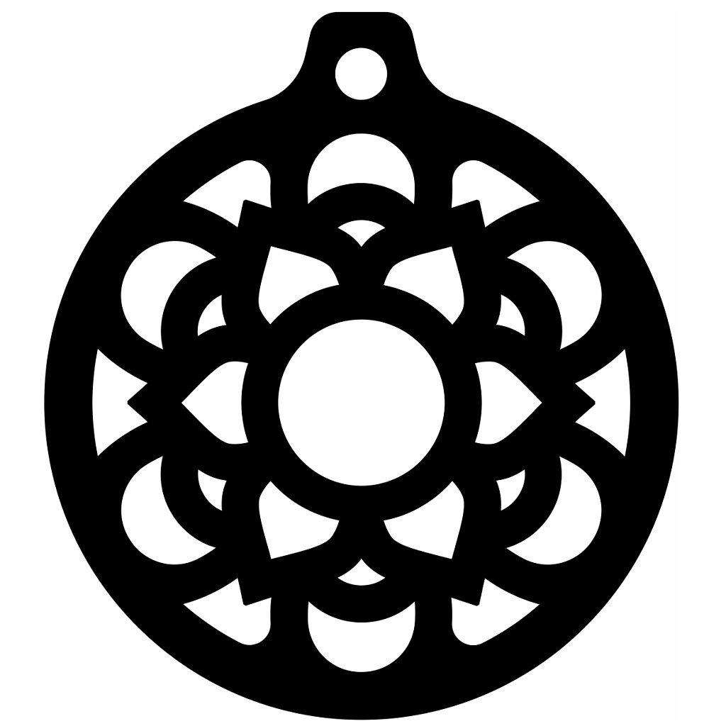 Laser Cut Holiday Snowflake Bauble CDR DXF EPS SVG File Free Download ...