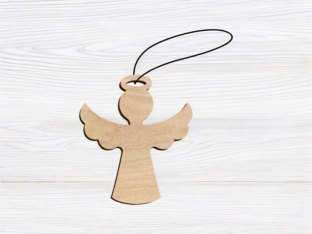Laser Cut Angel Ornament Blank for Craft CDR DXF EPS SVG File Free ...