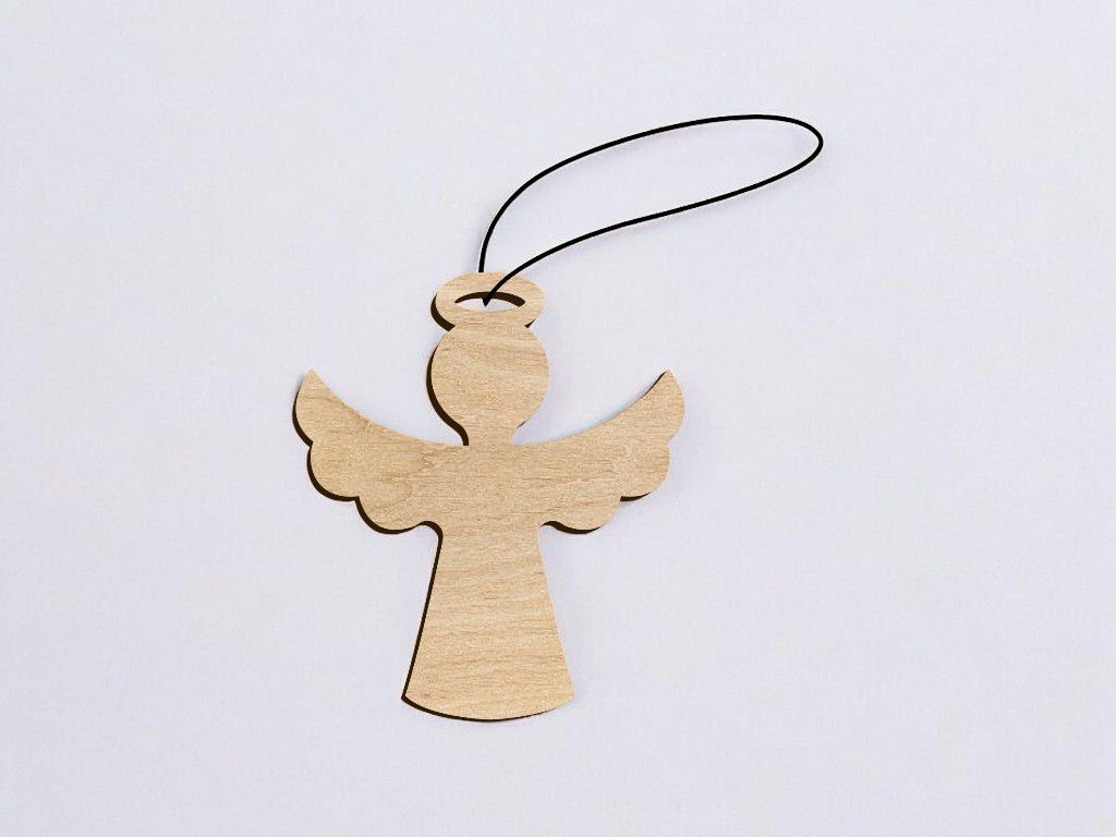 Laser Cut Angel Ornament Blank for Craft CDR DXF EPS SVG File Free ...