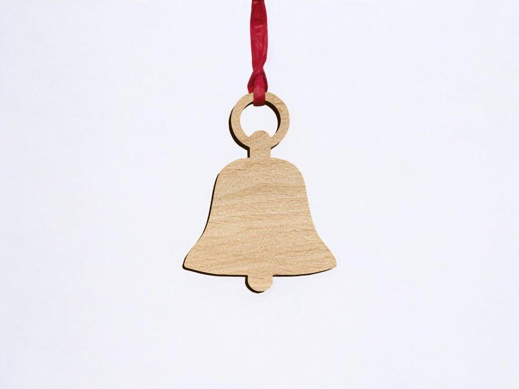 Laser Cut Bell Hanging Decor Ornament CDR DXF EPS SVG File Free ...