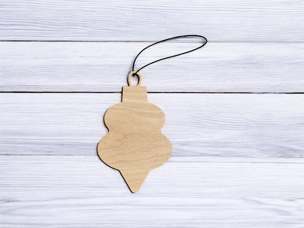 Laser Cut Light Bulb Christmas Ornament Wood Craft CDR DXF EPS SVG File ...