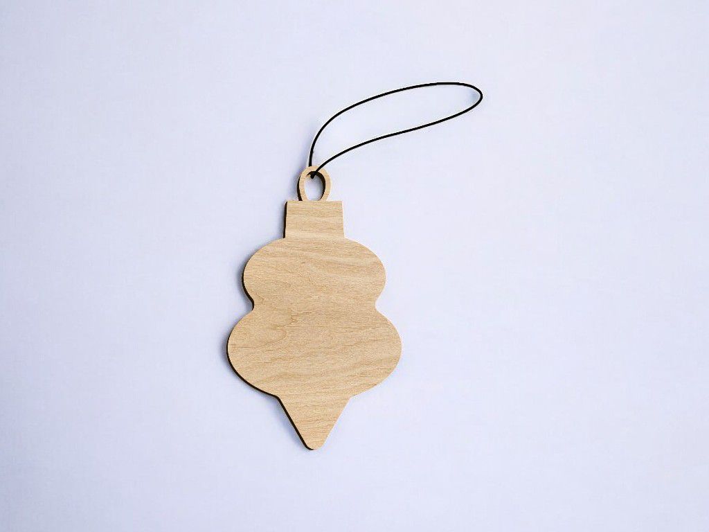 Laser Cut Light Bulb Christmas Ornament Wood Craft CDR DXF EPS SVG File ...