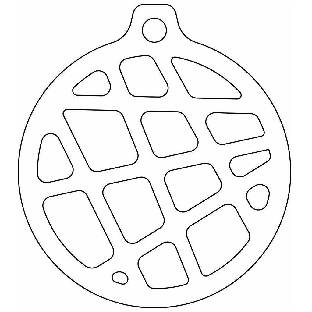 Laser Cut Holiday Geometric Bauble CDR DXF EPS SVG File Free Download ...