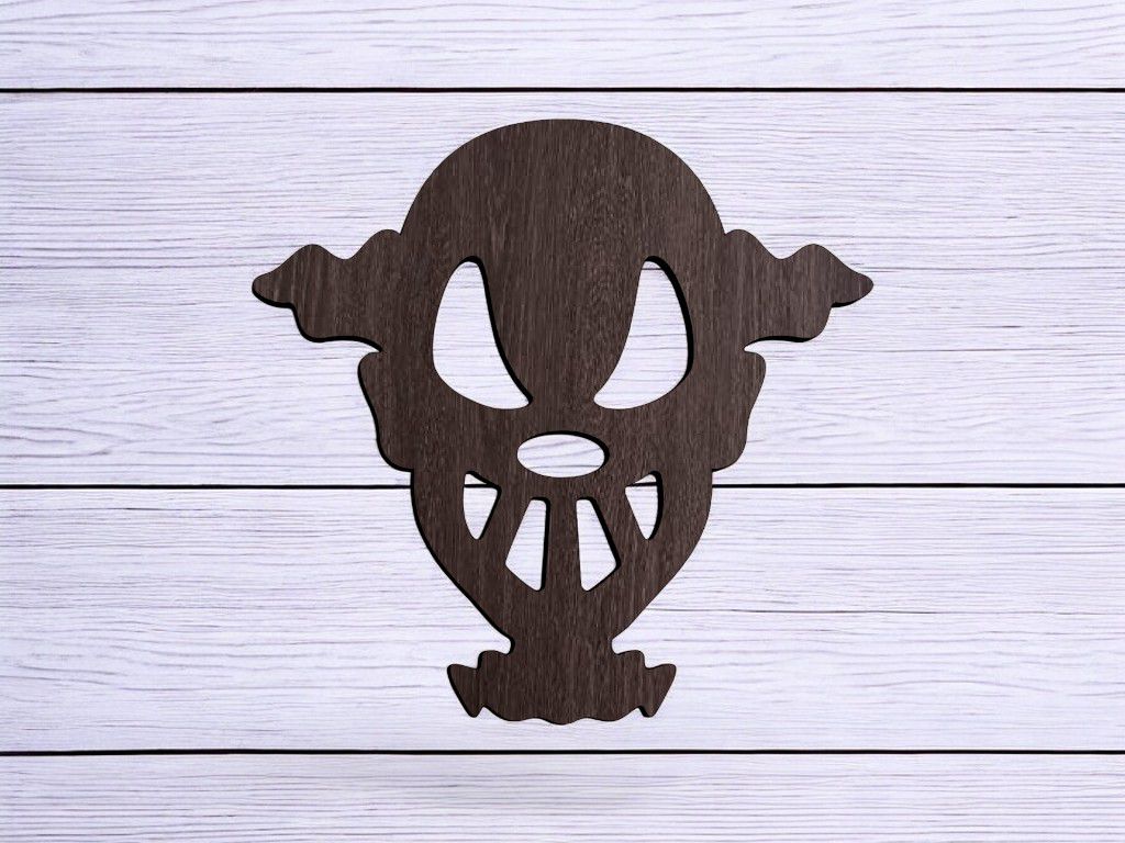 Laser Cut Scary Halloween Clown CDR DXF EPS SVG File Free Download | Vecty