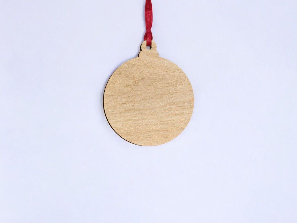 Laser Cut Round Bauble Blank Craft Shape CDR DXF EPS SVG File Free ...