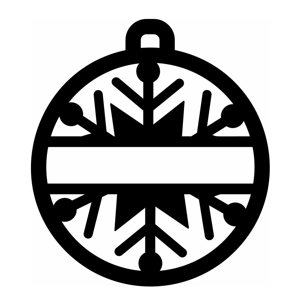 Laser Cut Personalised Snowflake Bauble CDR DXF EPS SVG File Free ...