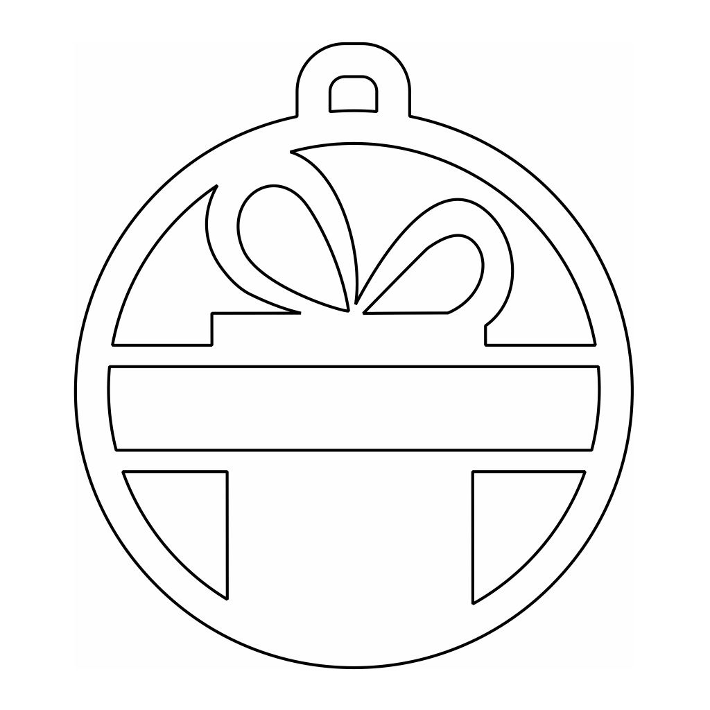 Laser Cut Personalised Gift Box Bauble CDR DXF EPS SVG File Free ...