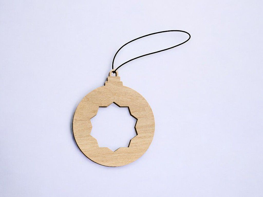 Laser Cut 10 Pointed Star Bauble CDR DXF EPS SVG File Free Download | Vecty