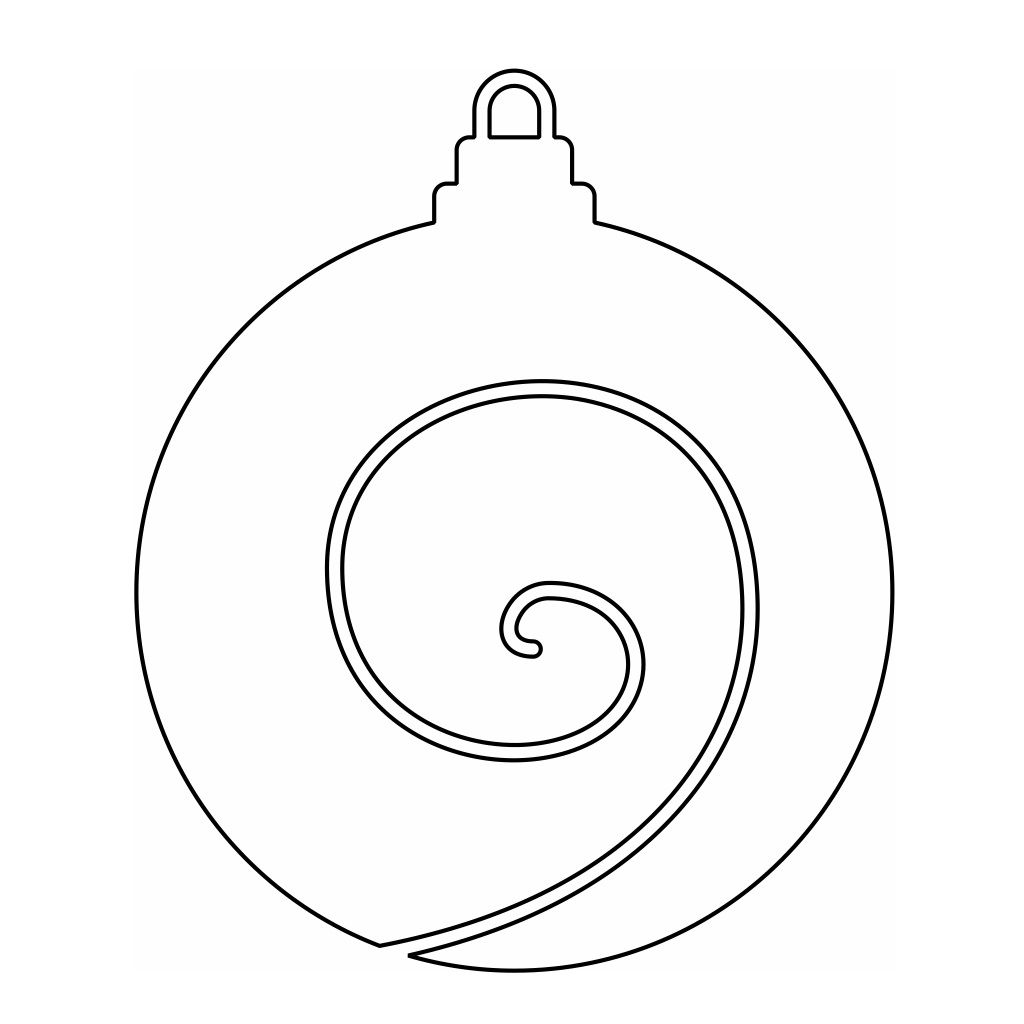 Laser Cut Spiral Christmas Bauble CDR DXF EPS SVG File Free Download ...