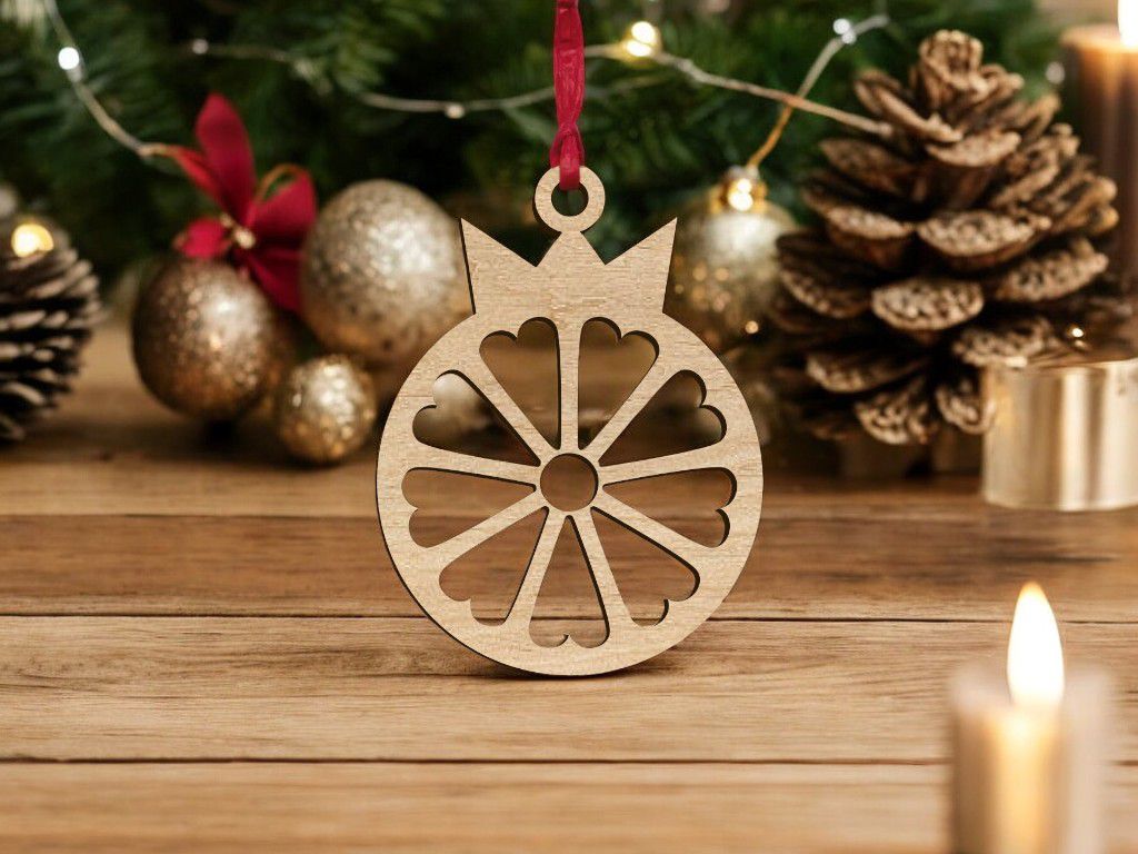 Laser Cut Decorative Bauble CDR DXF EPS SVG File Free Download | Vecty