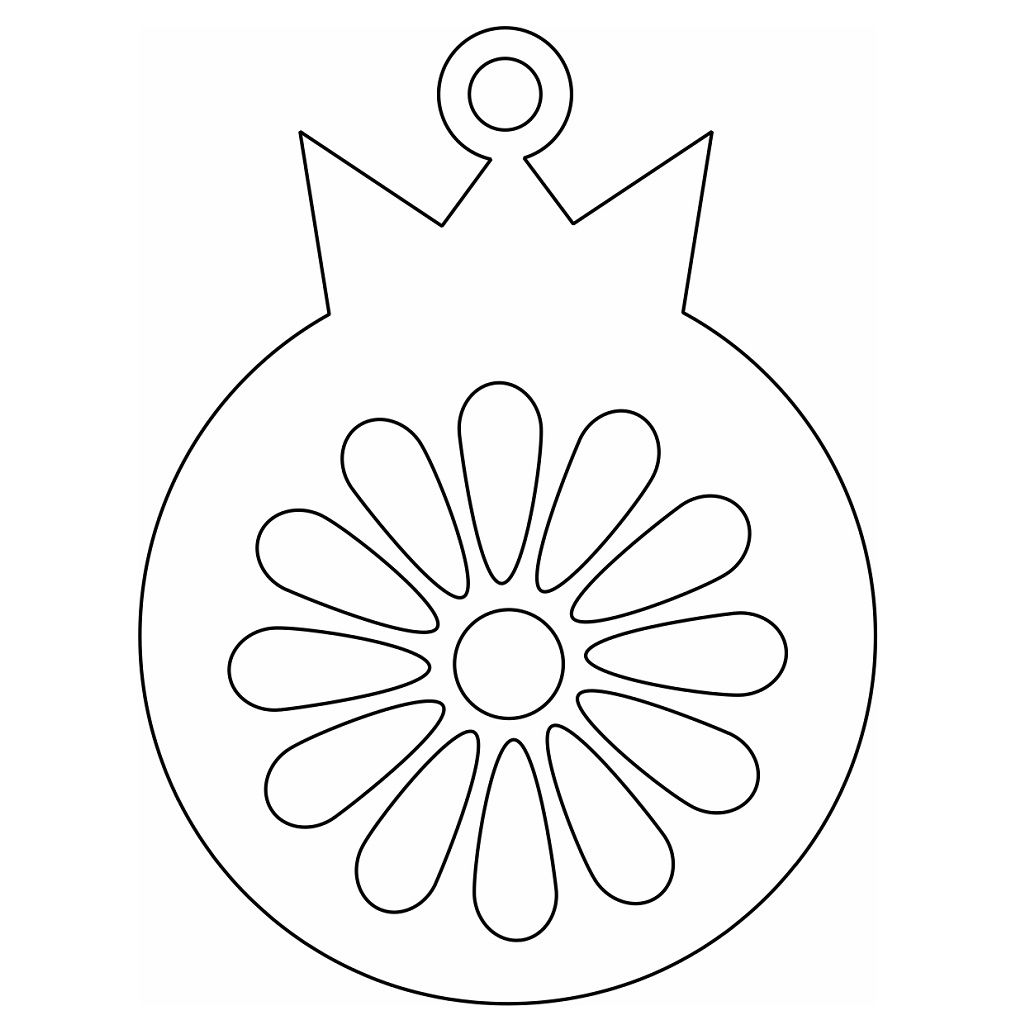 Laser Cut Decorative Floral Bauble CDR DXF EPS SVG File Free Download ...