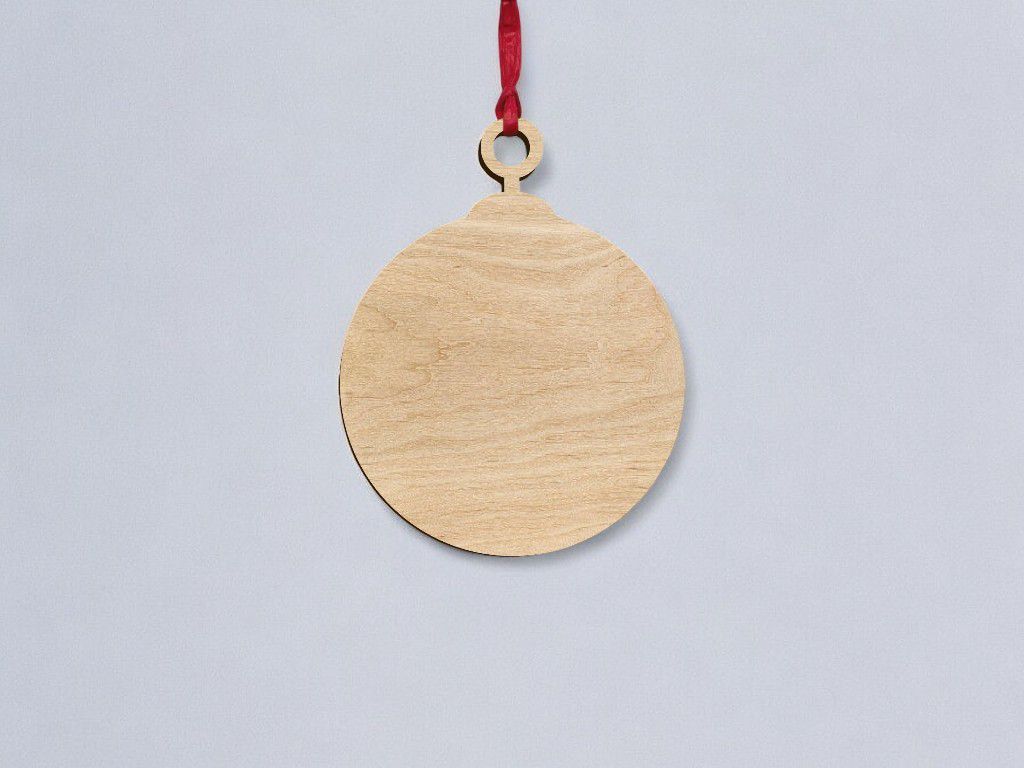 Laser Cut Christmas Bauble Craft CDR DXF EPS SVG File Free Download | Vecty