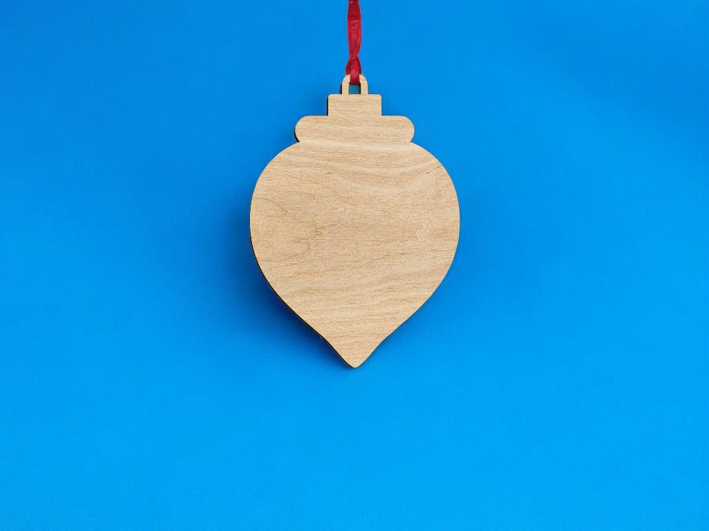 Laser Cut Christmas Bauble Craft Shape CDR DXF EPS SVG File Free ...