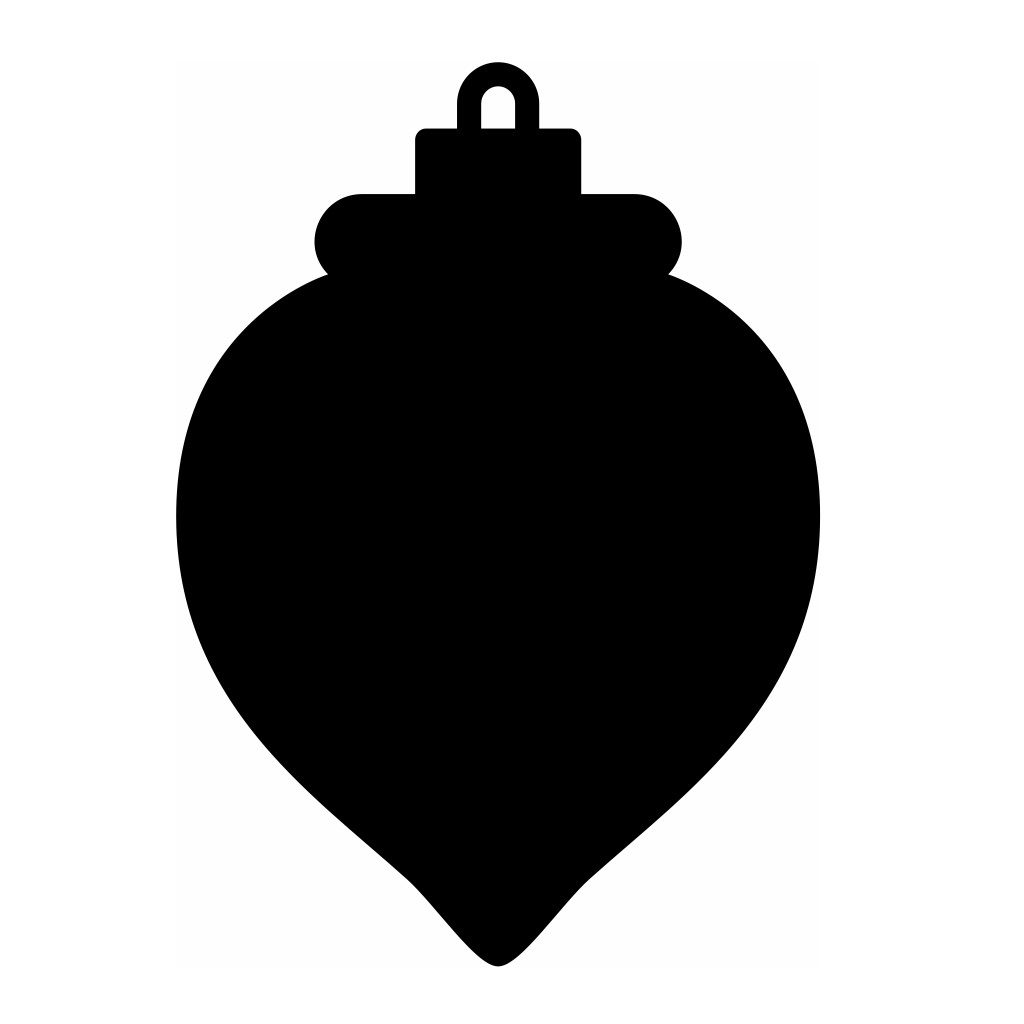 Laser Cut Christmas Bauble Craft Shape CDR DXF EPS SVG File Free ...