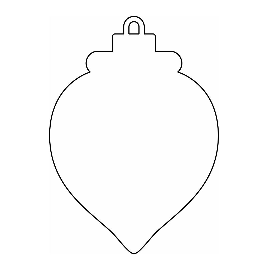 Laser Cut Christmas Bauble Craft Shape CDR DXF EPS SVG File Free ...