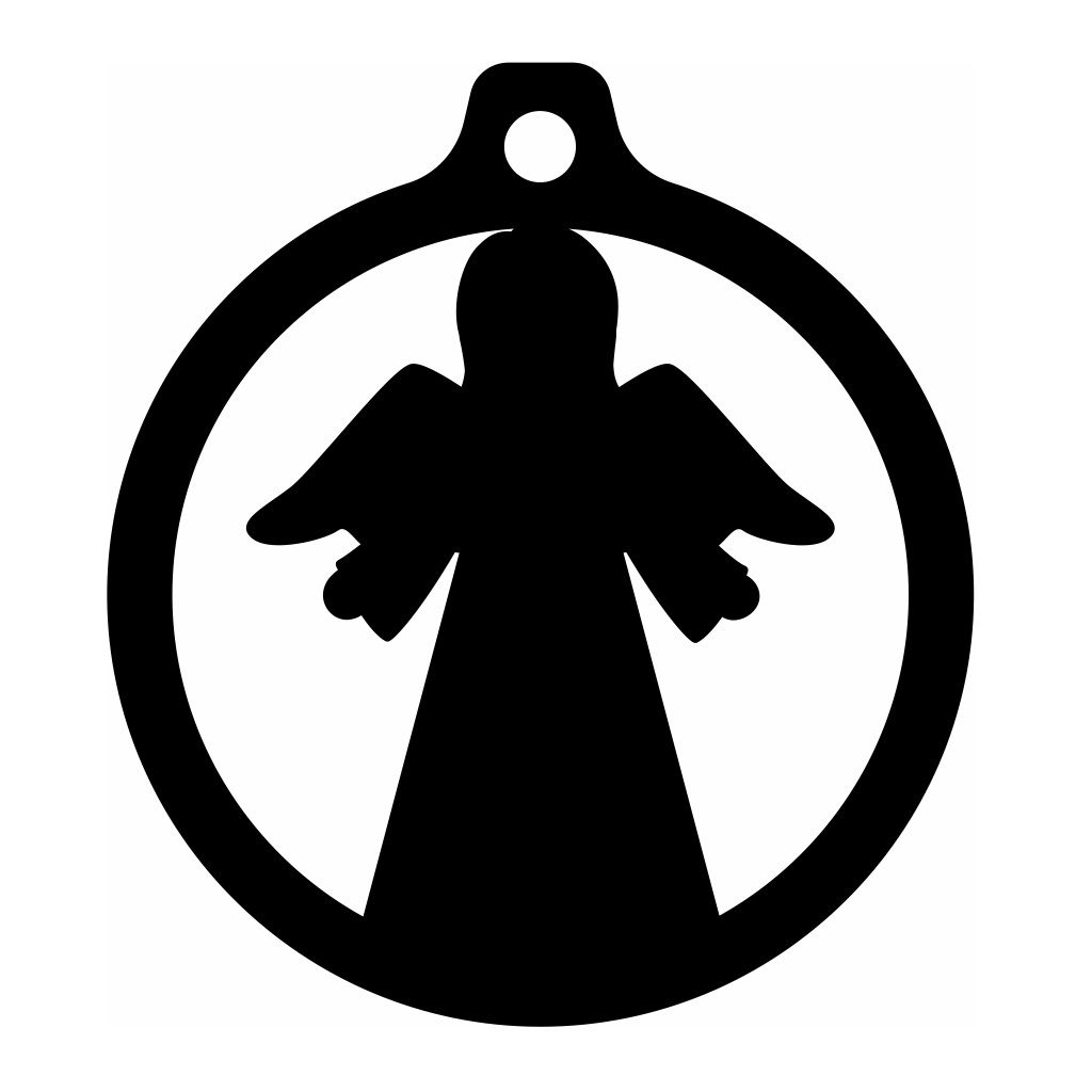 Laser Cut Angel Memorial Ornament CDR DXF EPS SVG File Free Download ...