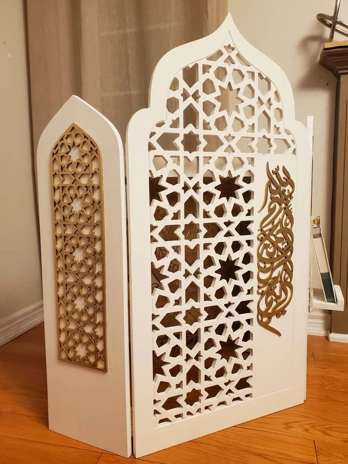 Laser Cut Bismillah Vertical Islamic Calligraphy CDR DXF File Free ...