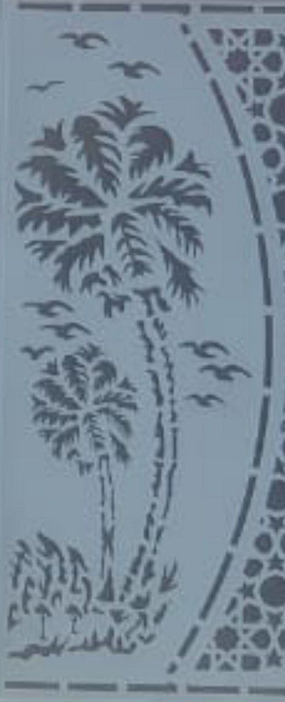 Laser Cut Palm Tree with Birds Art Design for Panel CDR File Free ...